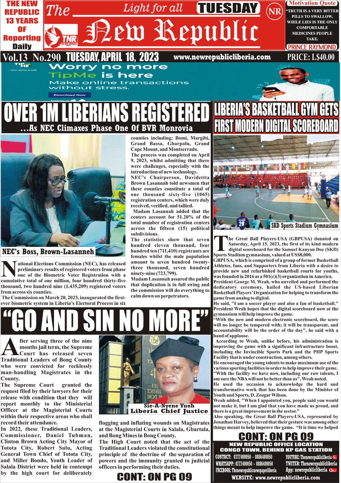 - The New Republic Liberia