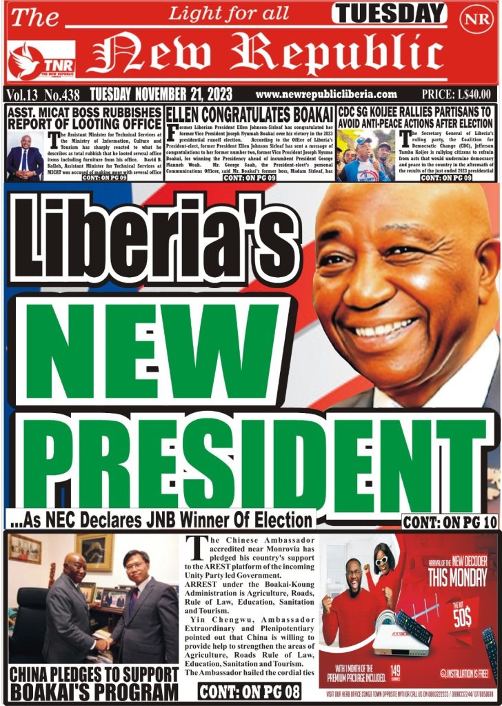 - The New Republic Liberia