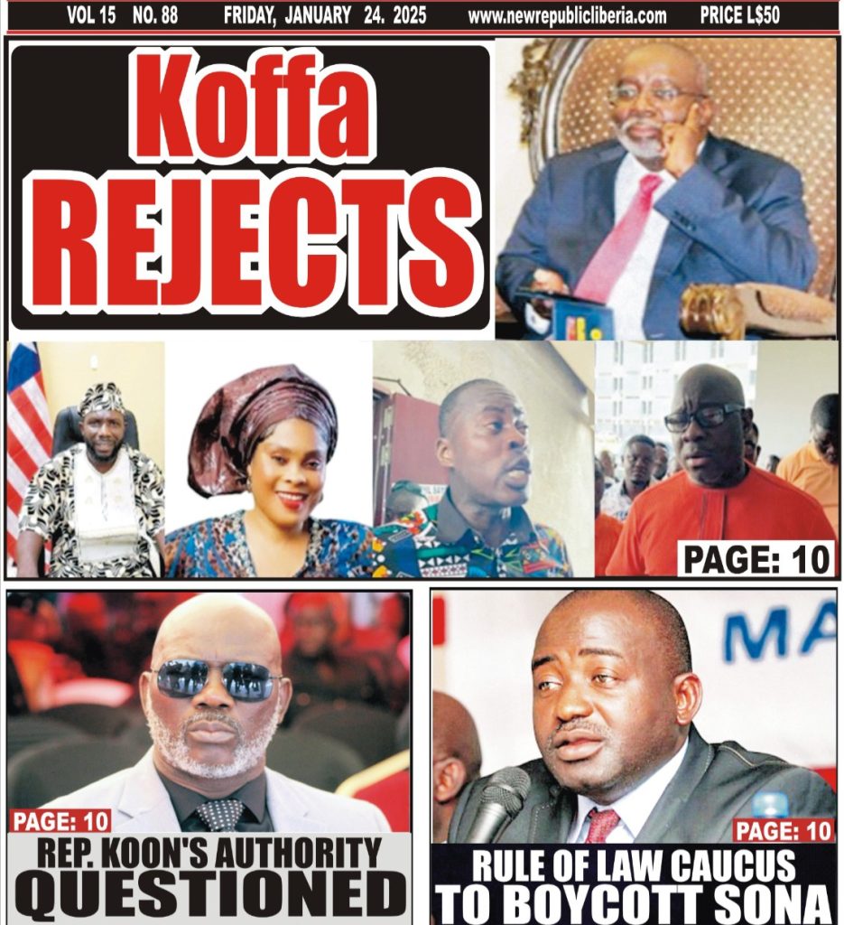 Liberia News: KOFFA REJECTS - The New Republic Liberia