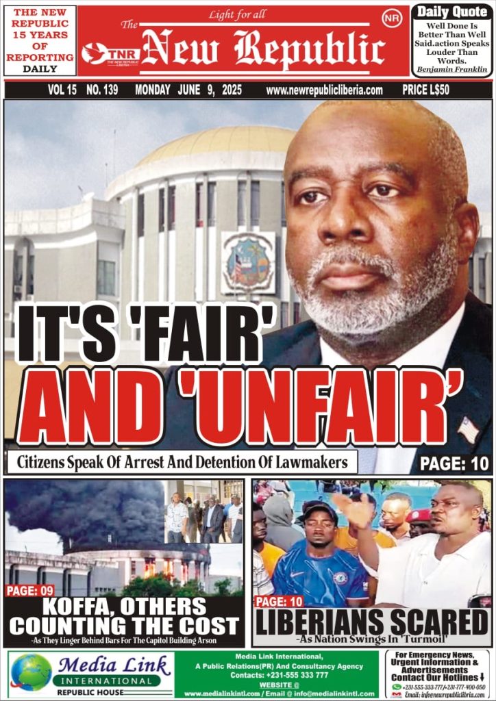 Liberian News: IT’S ‘FAIR’ AND ‘UNFAIR’ - The New Republic Liberia